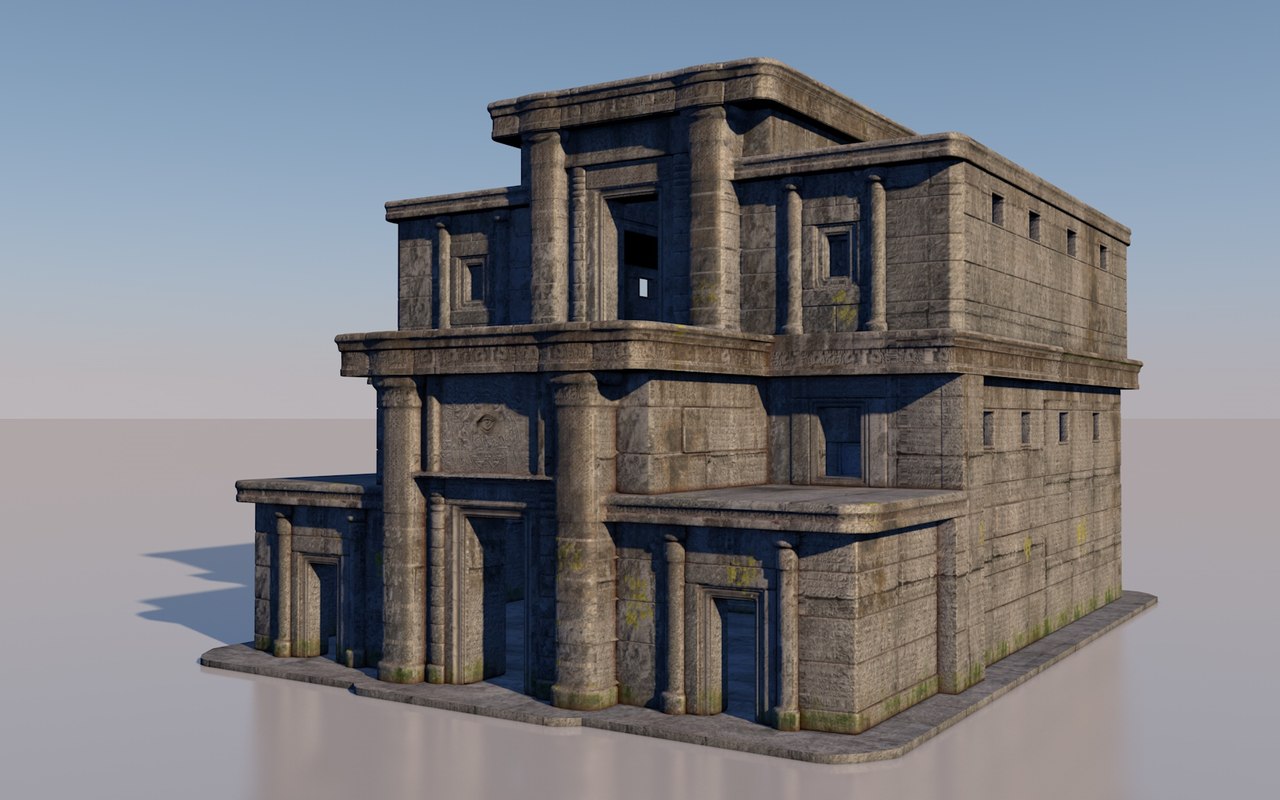 3D temple building - TurboSquid 1409135