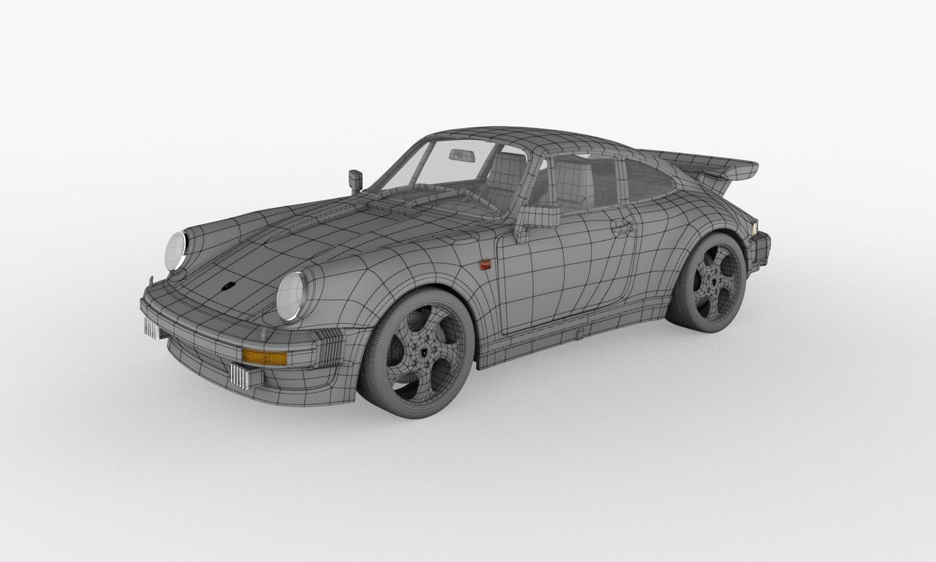 3d model car rendered
