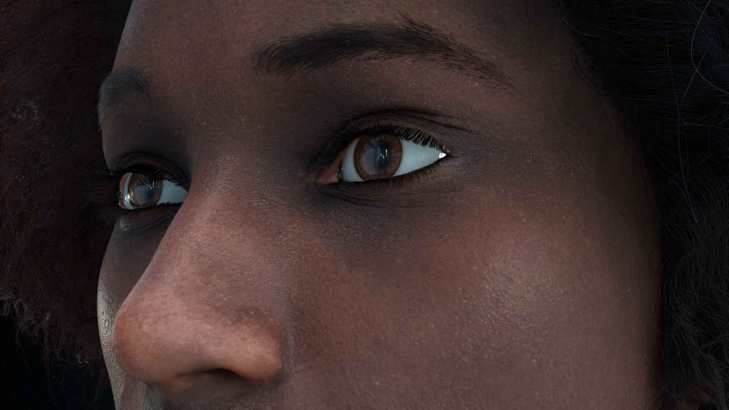 3D female character rig face model - TurboSquid 1409313