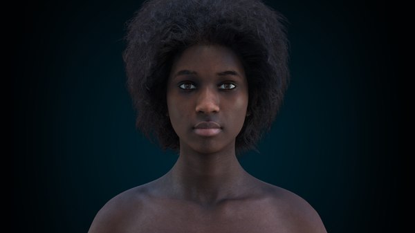 3D female character rig face model - TurboSquid 1409313