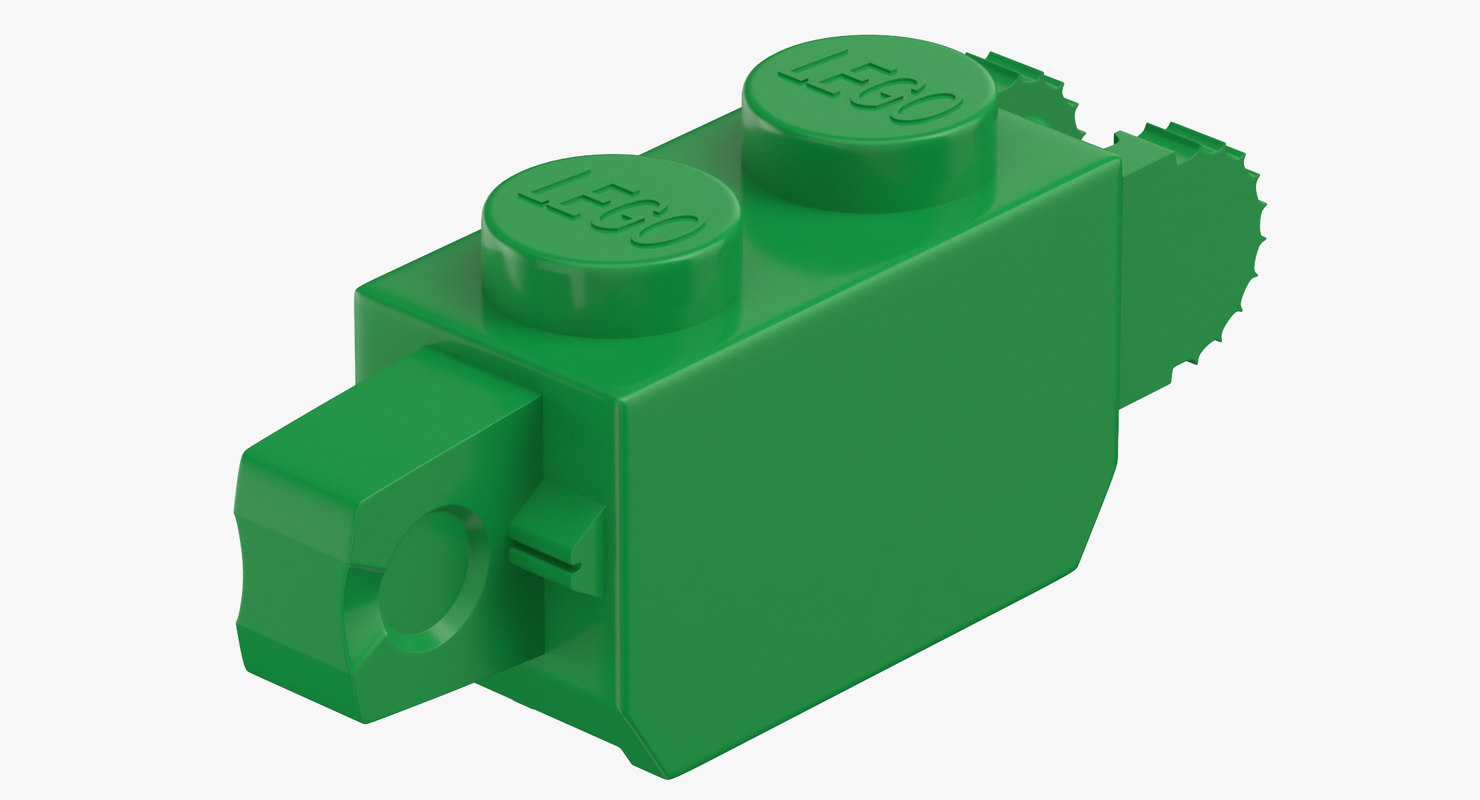 3D lego brick 1x2 click - TurboSquid 1409380