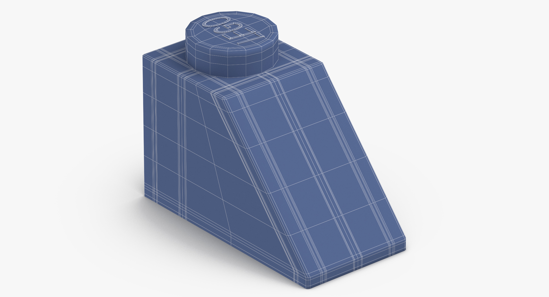 Lego Brick 2x1 Slope Preto Modelo 3D - TurboSquid 1409413