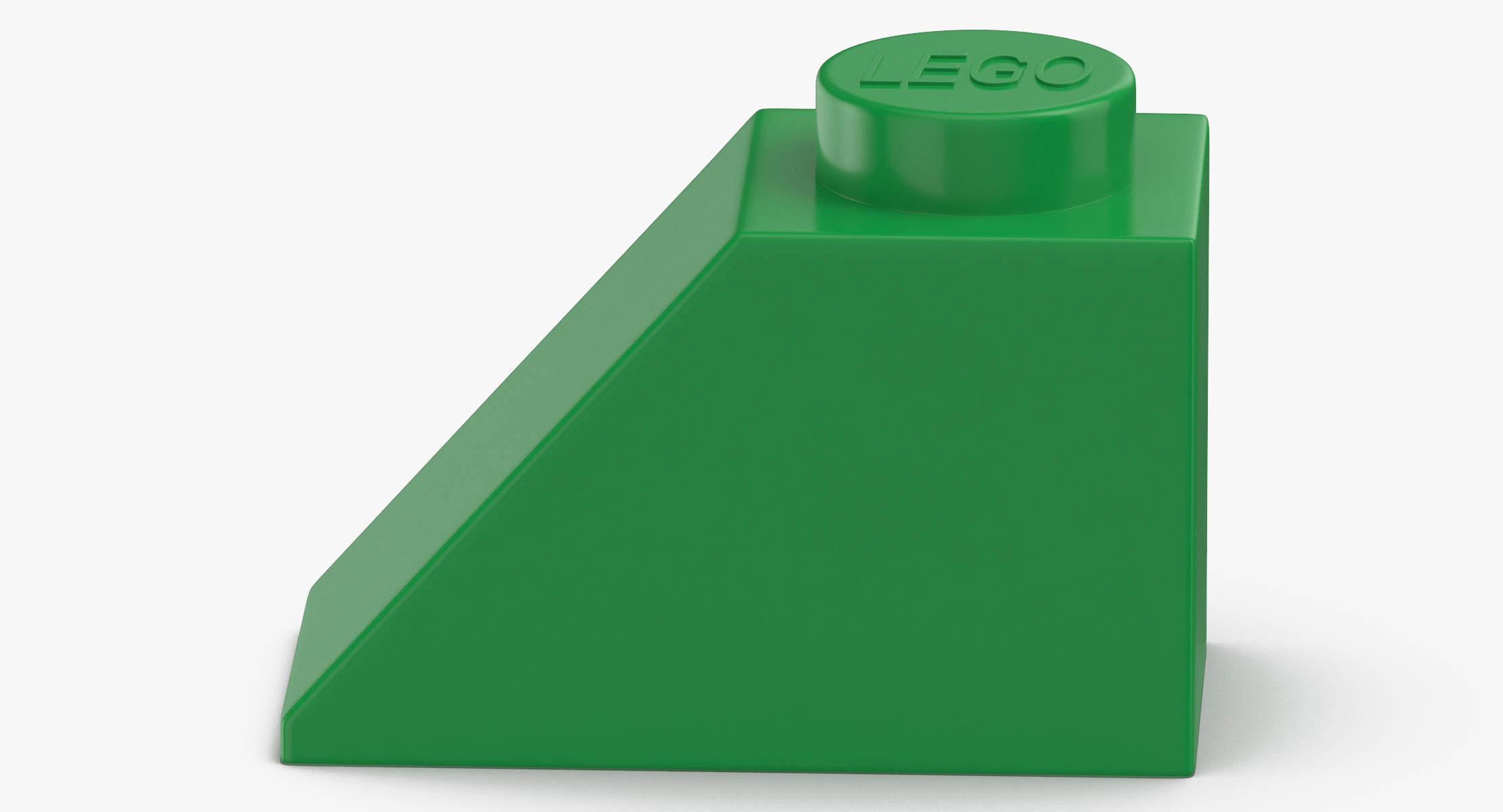 Lego brick 2x1 slope 3D model - TurboSquid 1409399