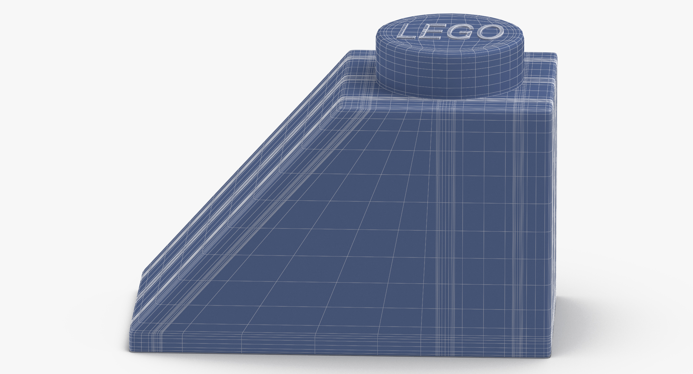 Lego brick 2x1 slope 3D model - TurboSquid 1409426