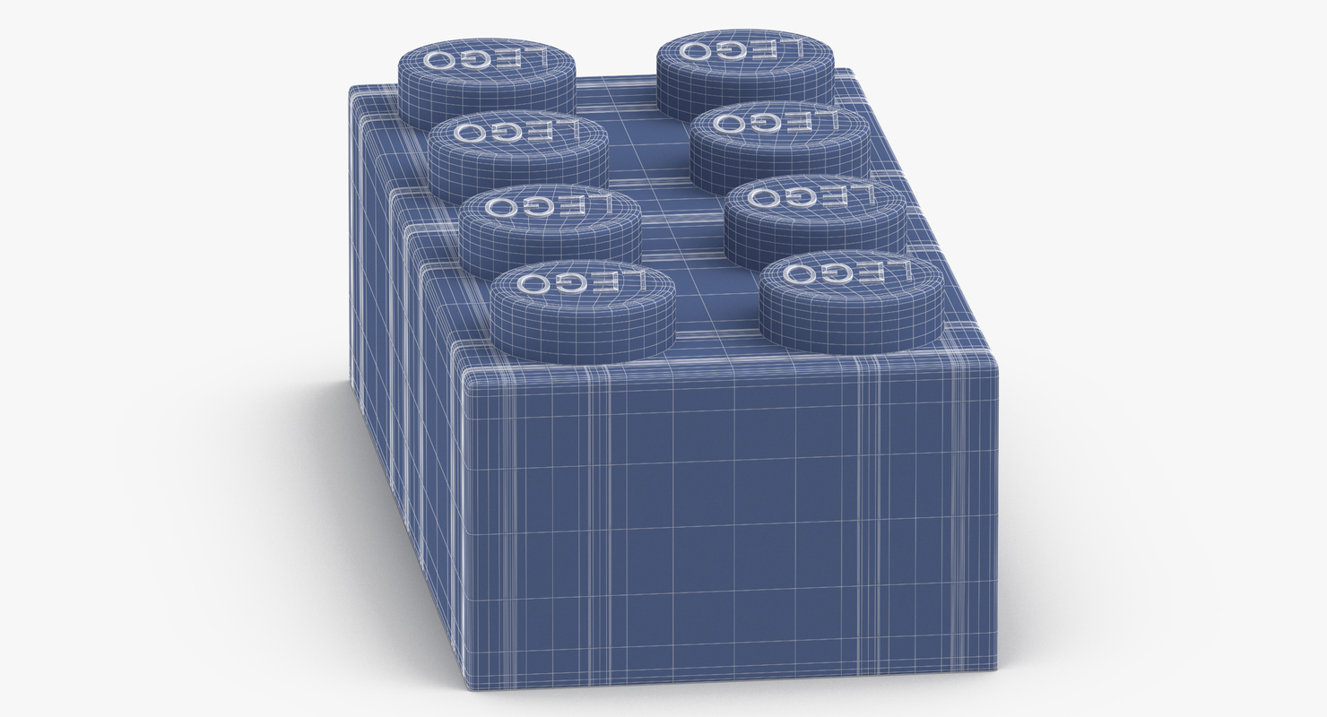 레고 벽돌 2x4 화이트 3D 모델 - TurboSquid 1409499