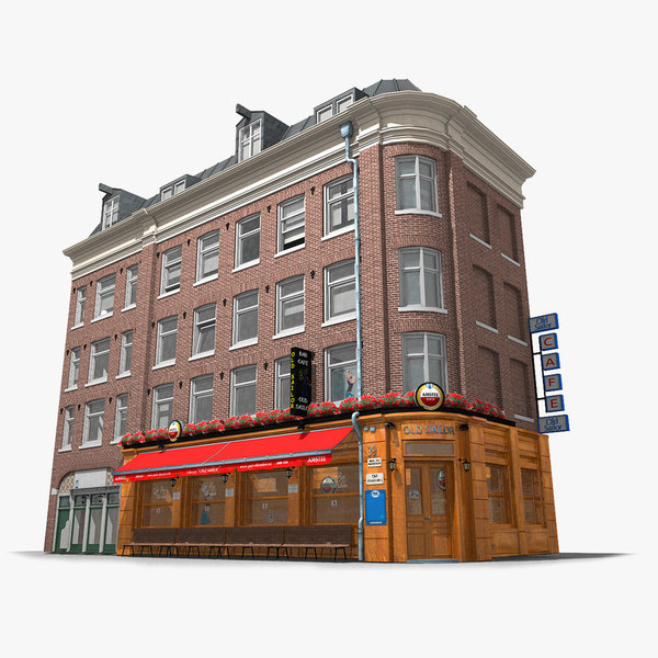 Photorealistic buildings set hotel 3D model - TurboSquid 1409739