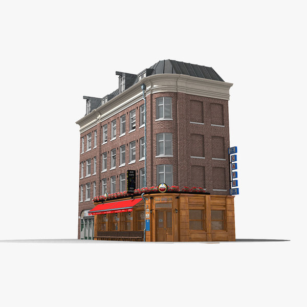 Photorealistic buildings set hotel 3D model - TurboSquid 1409739