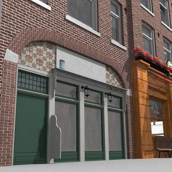 Photorealistic buildings set hotel 3D model - TurboSquid 1409739