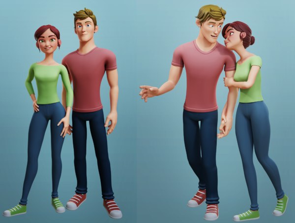 3D generic toon character rigged model - TurboSquid 1321842