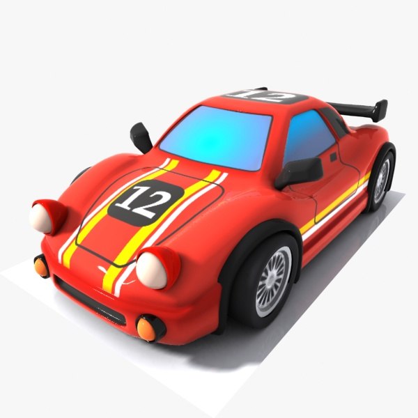 3D модель Toon Sports Racing Car - TurboSquid 1409963