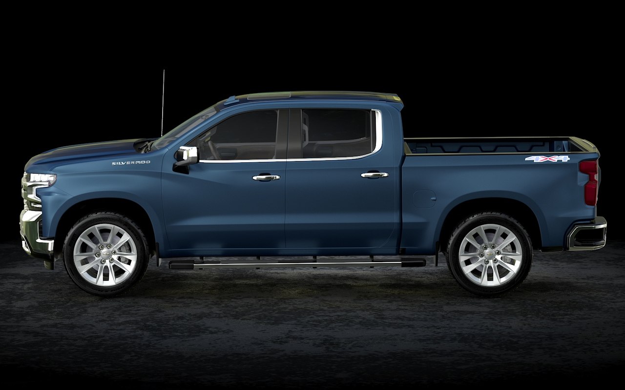 2019 chevrolet silverado ltz 3D - TurboSquid 1409988