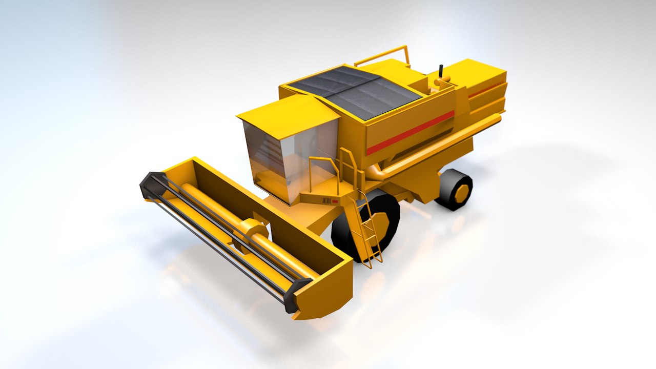 3D harvester generic equipment model - TurboSquid 1409989
