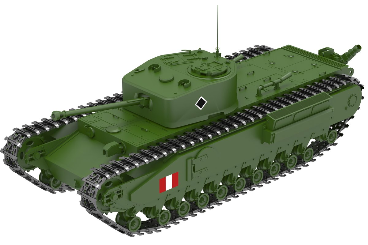 Churchill crocodile tank 3D model - TurboSquid 1410040