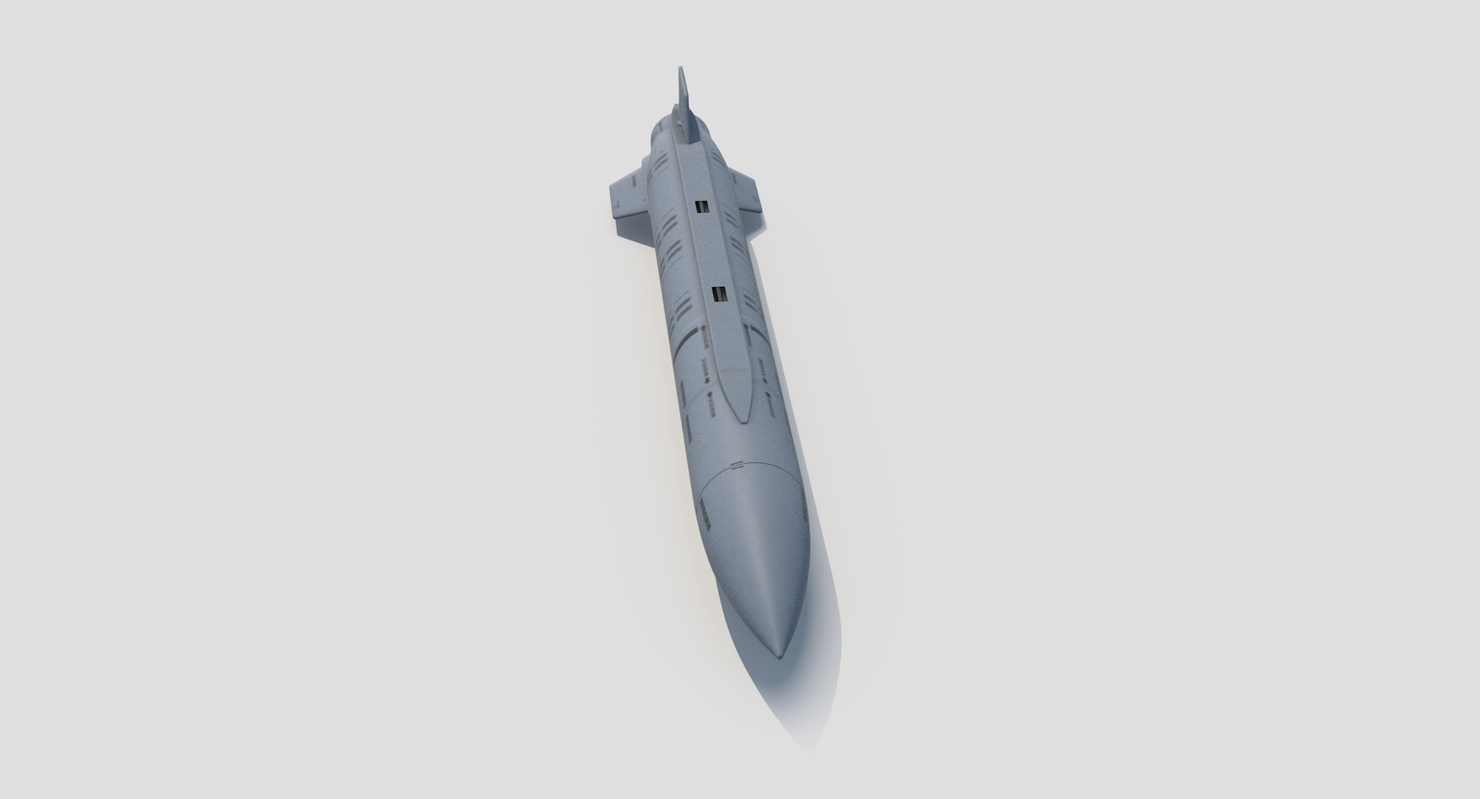 3d model kh-15 missile