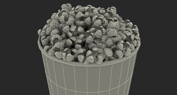 3D medium popcorn bucket popped - TurboSquid 1410138