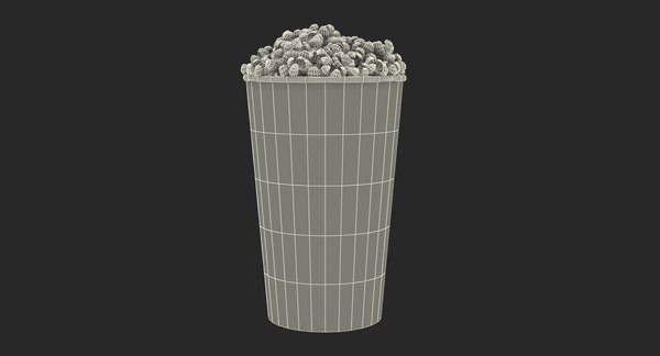 3D medium popcorn bucket popped - TurboSquid 1410138