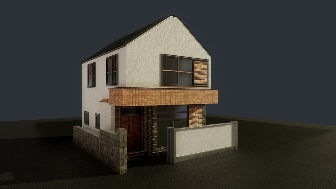Japanese house 3D model - TurboSquid 1410238