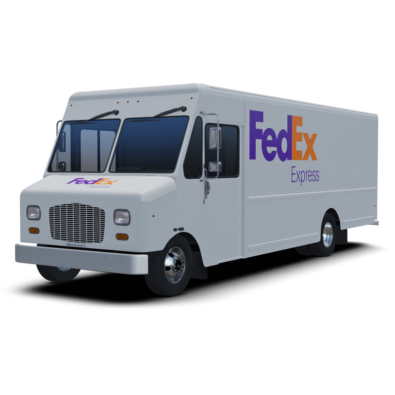 Fedex express delivery step van 3D model - TurboSquid 1410349