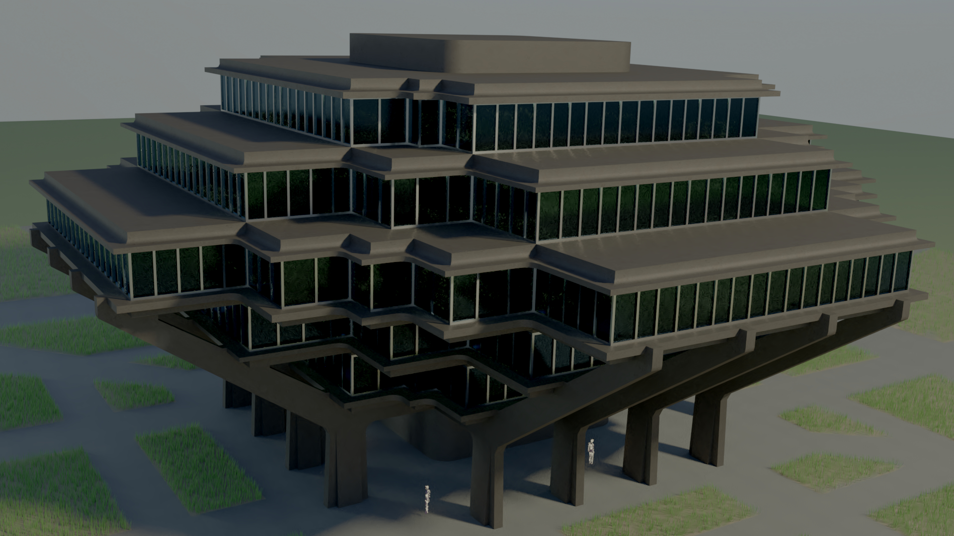 modelo 3d Biblioteca Geisel - TurboSquid 1410410