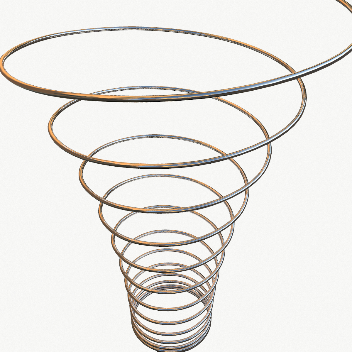 3D model metal spiral spring - TurboSquid 1410428
