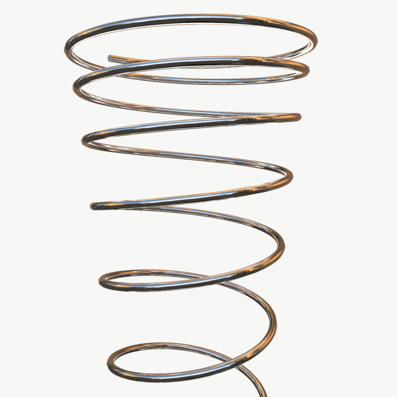 Metall-Spiralfeder 3D-Modell - TurboSquid 1410451