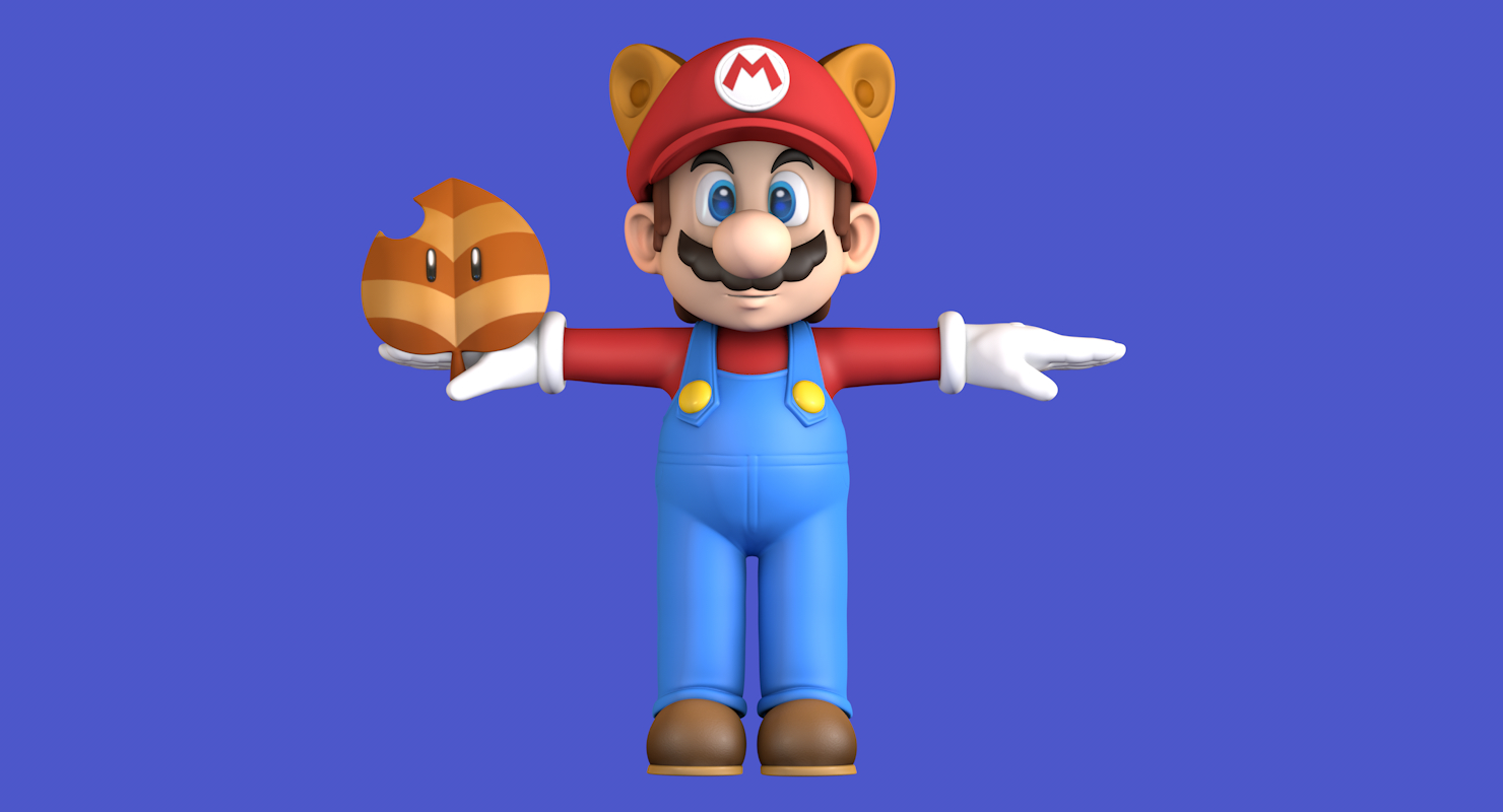 3D raccoon super mario bros - TurboSquid 1410518