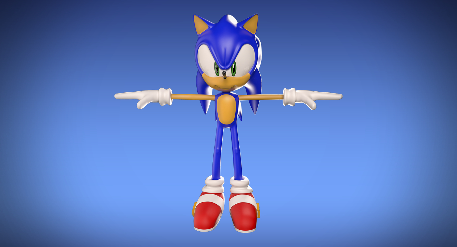 sônica Modelo 3D - TurboSquid 1410620