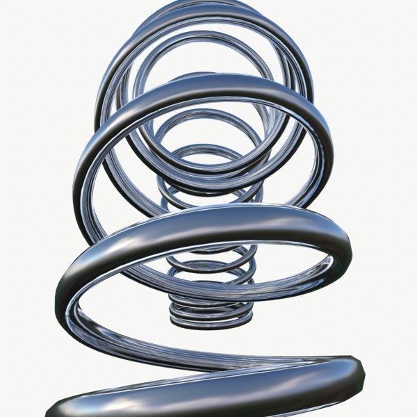 Metall-Spiralfeder 3D-Modell - TurboSquid 1410616