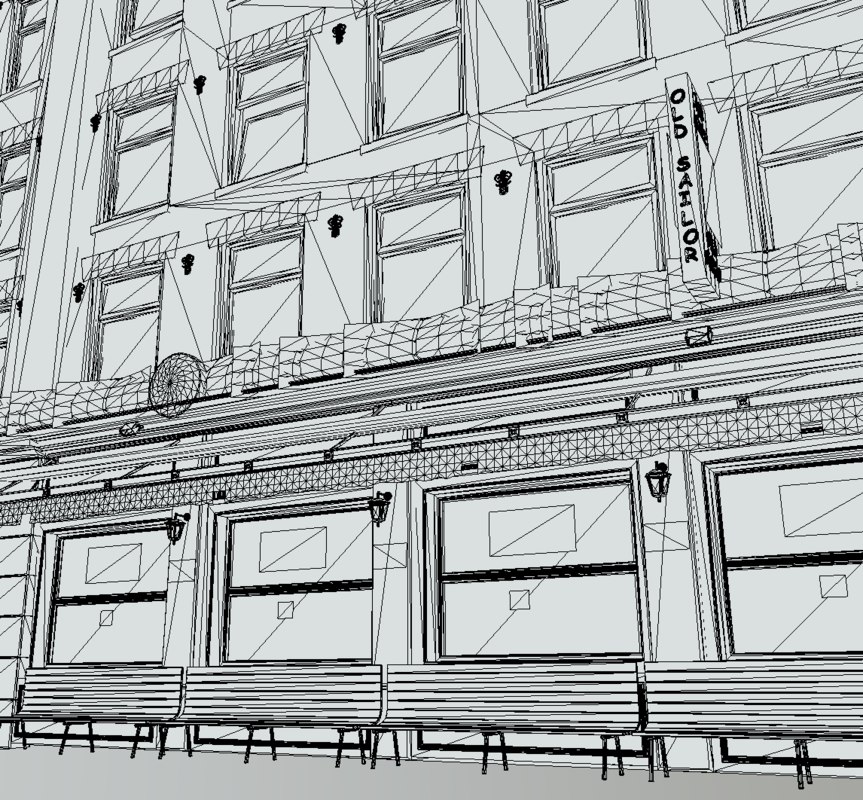 Old classic corner amsterdam 3D model - TurboSquid 1406693