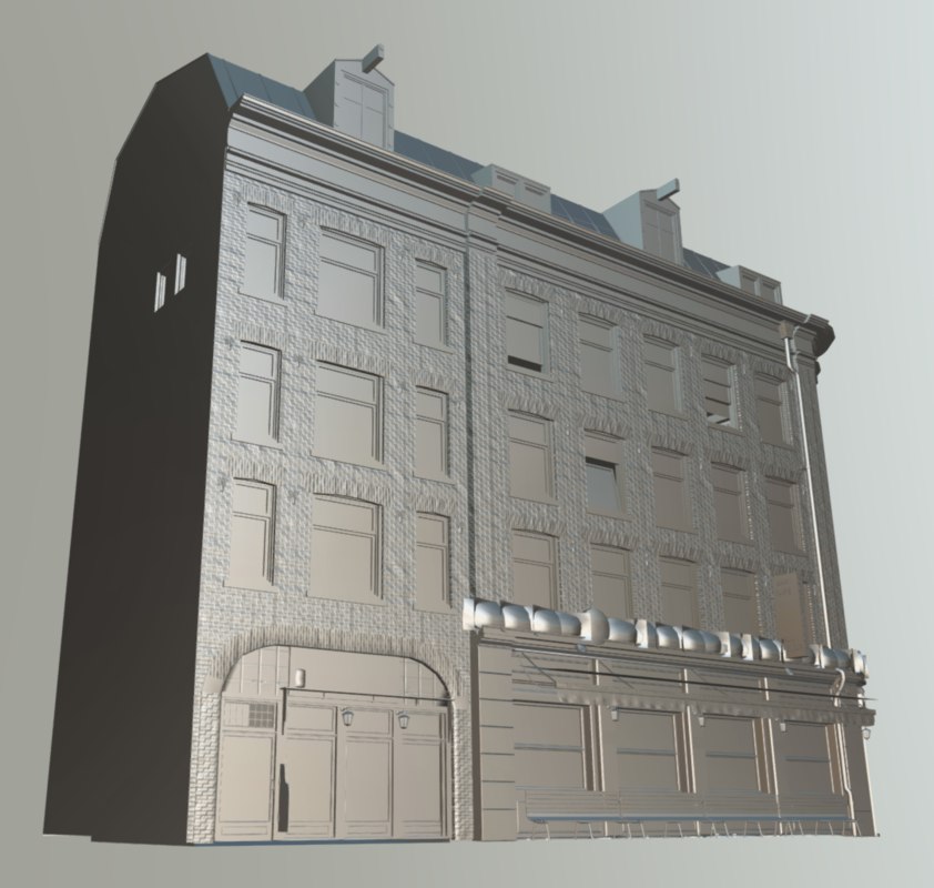Old classic corner amsterdam 3D model - TurboSquid 1406693