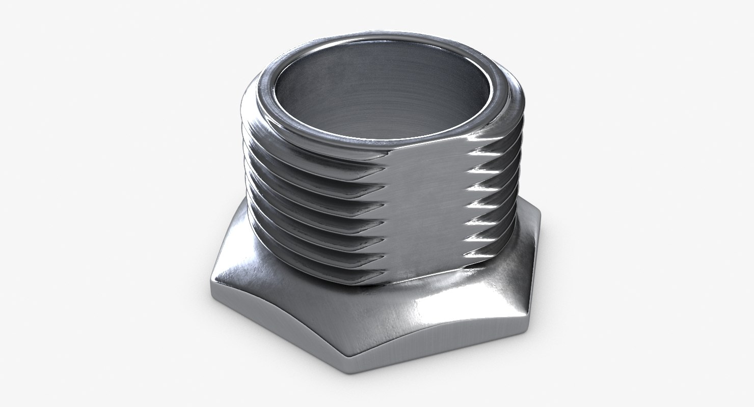 Threaded fitting 3D model - TurboSquid 1410828
