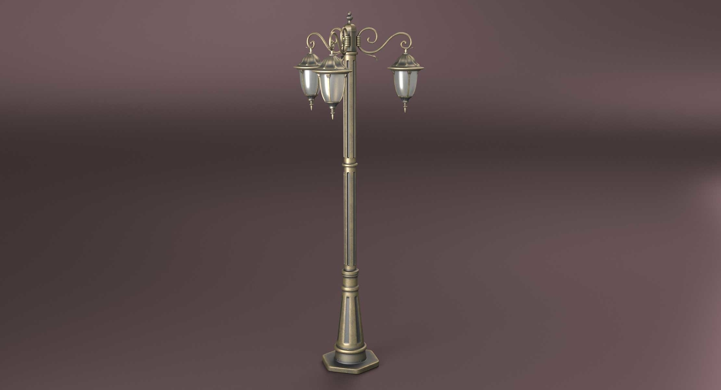 3D street lamp - TurboSquid 1410841