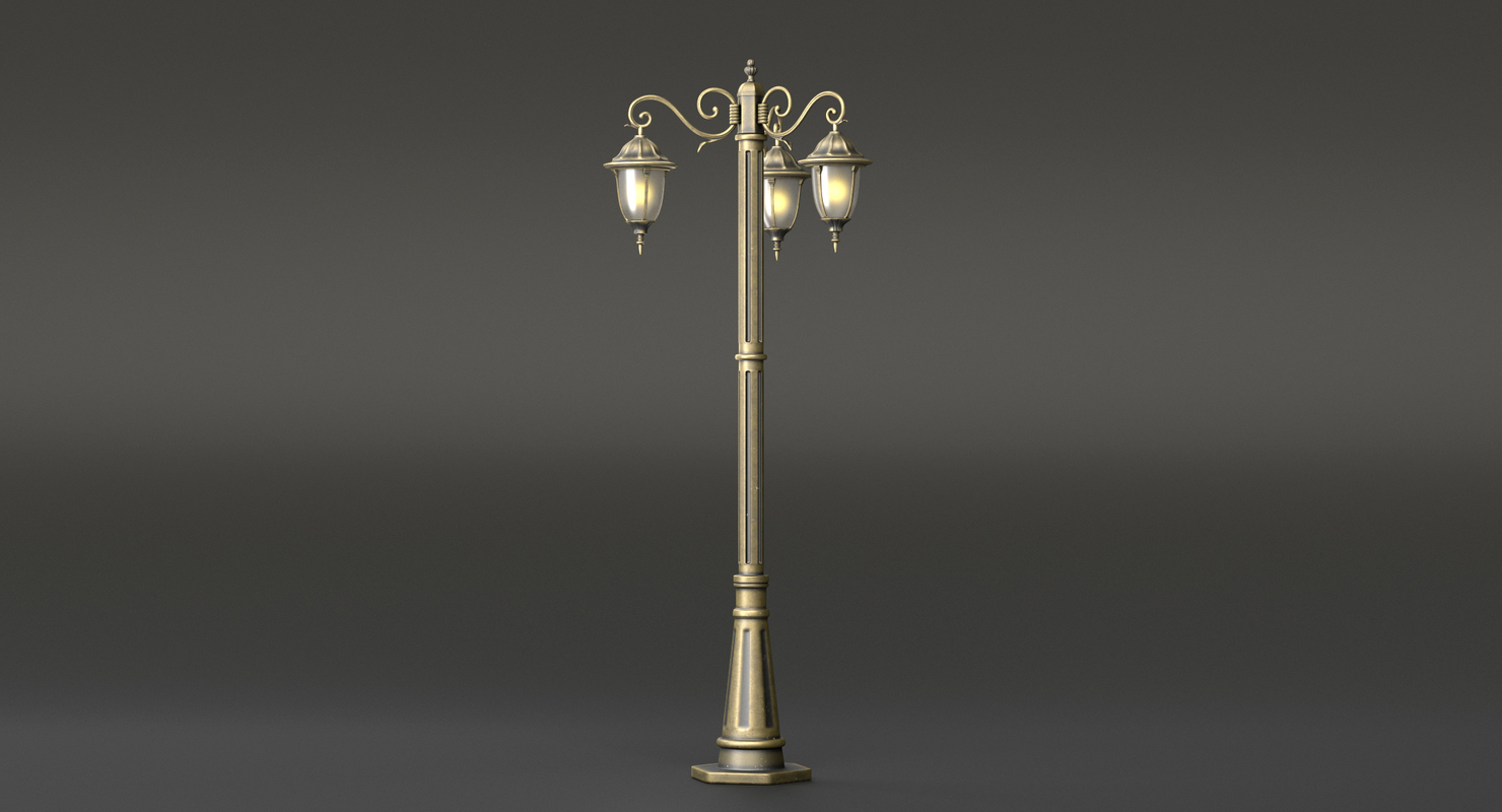 3D street lamp - TurboSquid 1410841