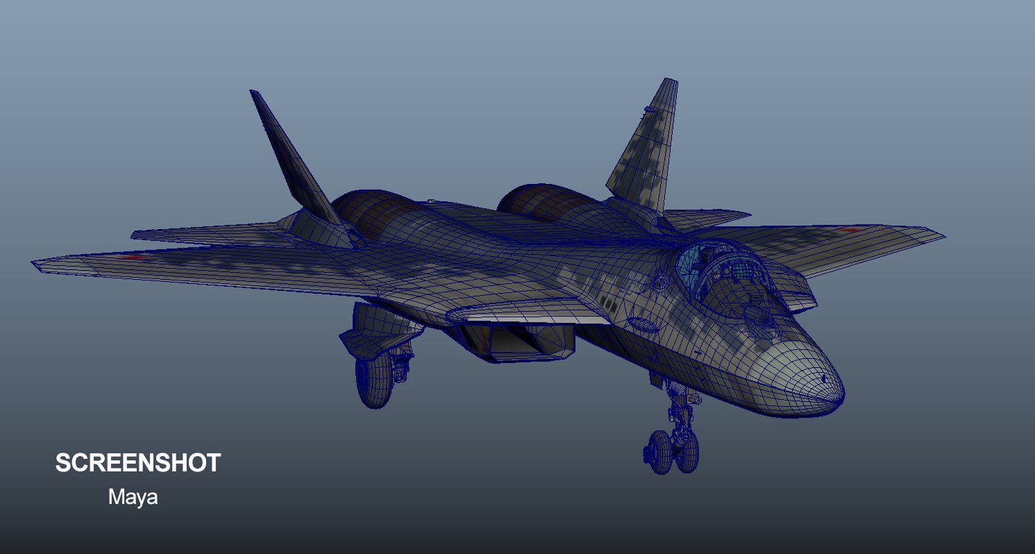 Sukhoi su57 prototype 054 3D - TurboSquid 1411246