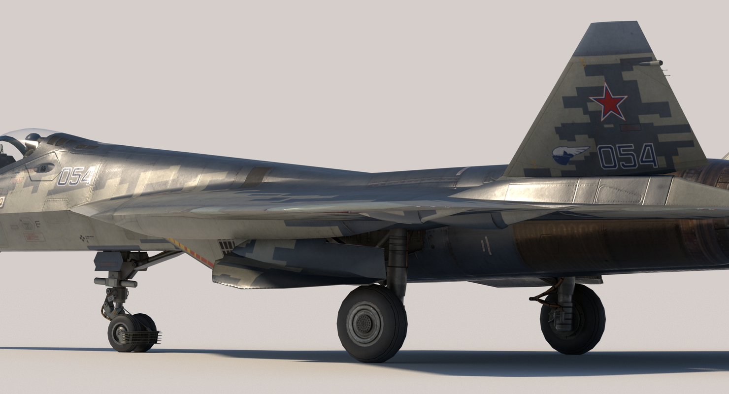 Sukhoi su57 prototype 054 3D - TurboSquid 1411246