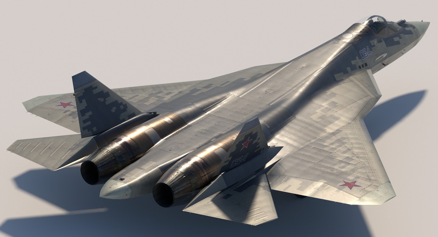 Sukhoi su57 prototype 054 3D - TurboSquid 1411246