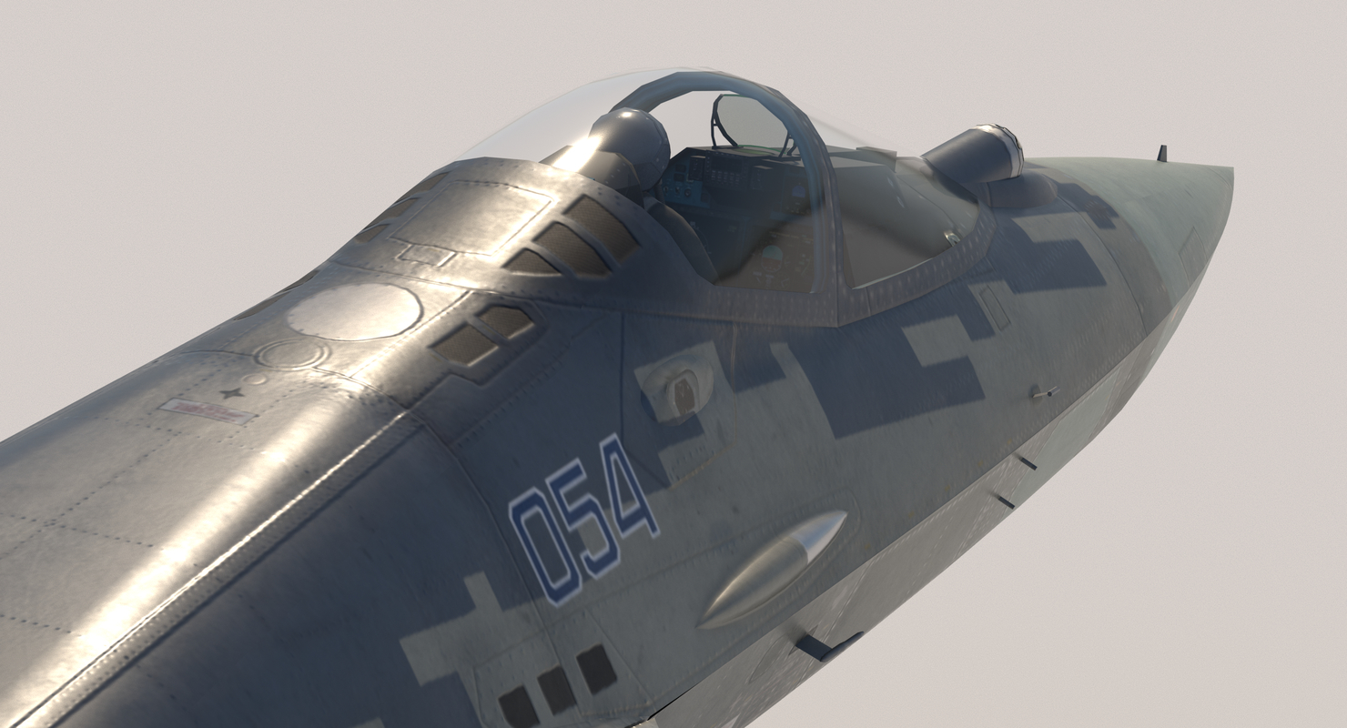 Sukhoi su57 prototype 054 3D - TurboSquid 1411246
