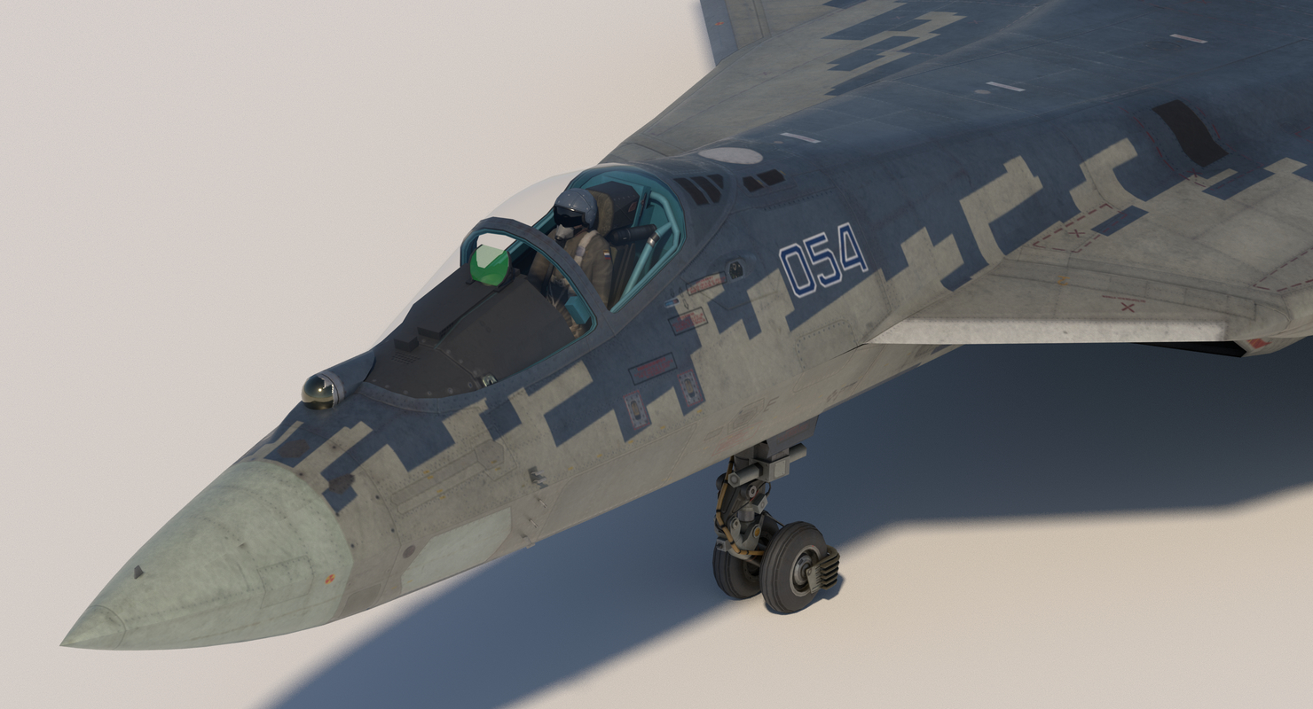 Sukhoi su57 prototype 054 3D - TurboSquid 1411246