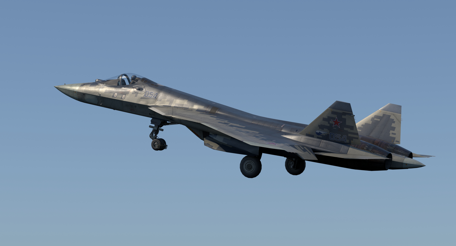 Sukhoi su57 prototype 054 3D - TurboSquid 1411246