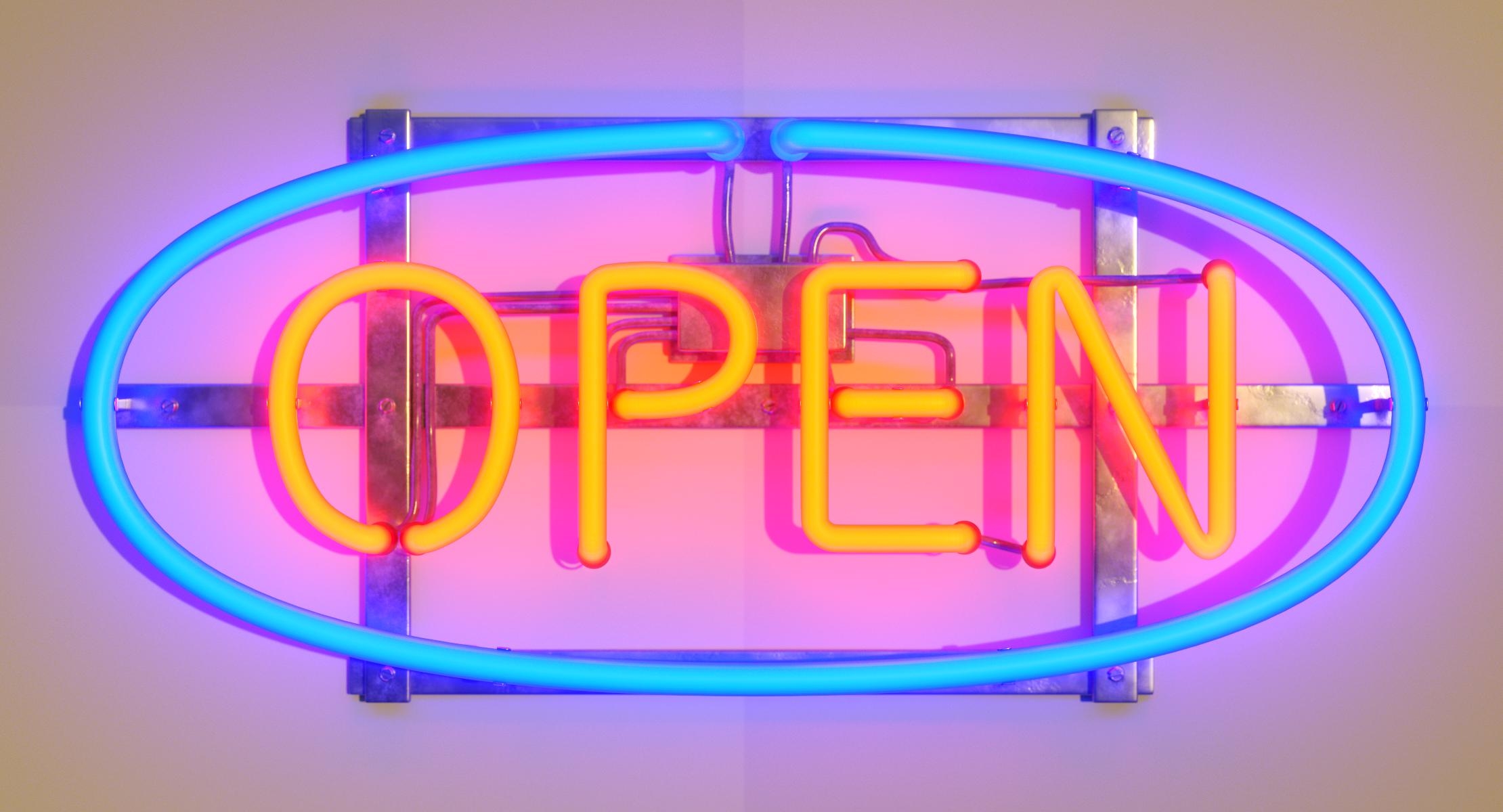Neon open sign 3D model - TurboSquid 1410938