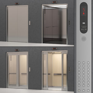 passenger elevator 3d model