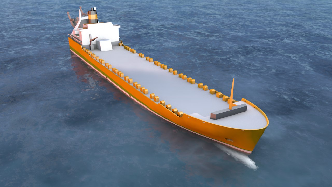 Nedlloyd rouen cargo container 3D model - TurboSquid 1411228