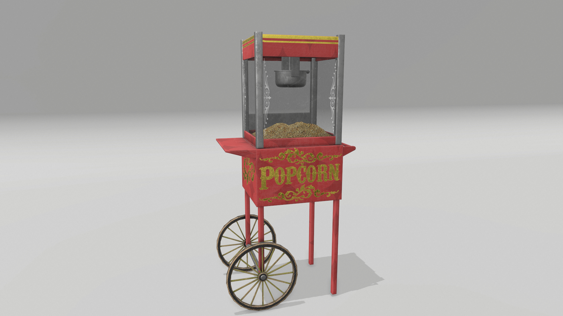 Free 3D popcorn machine model - TurboSquid 1411307