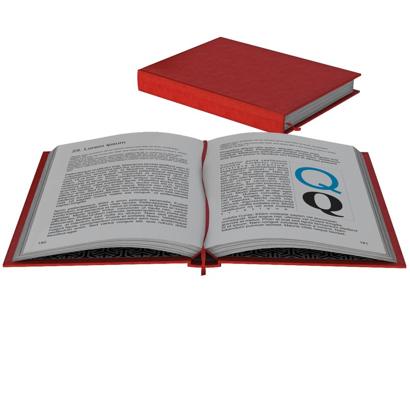 3D open book model - TurboSquid 1411362