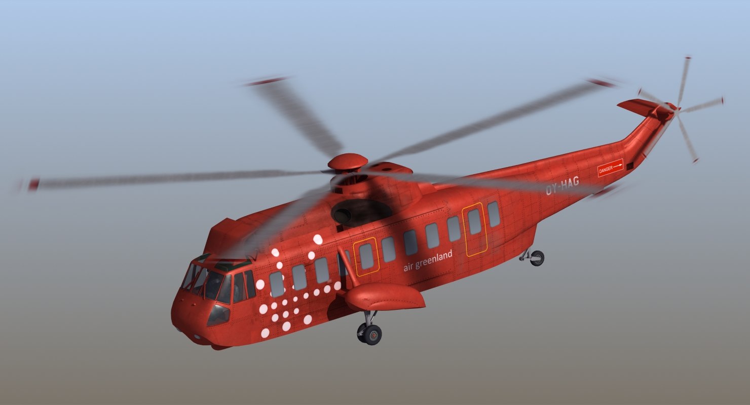 3D model sikorsky s61 civilian helicopter - TurboSquid 1411484