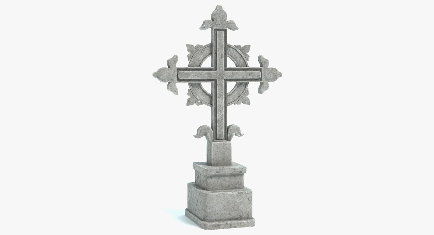 3D model gravestone cross - TurboSquid 1411474