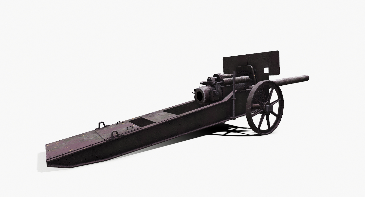 15cm feldkanone cannon ww1 3D - TurboSquid 1411481