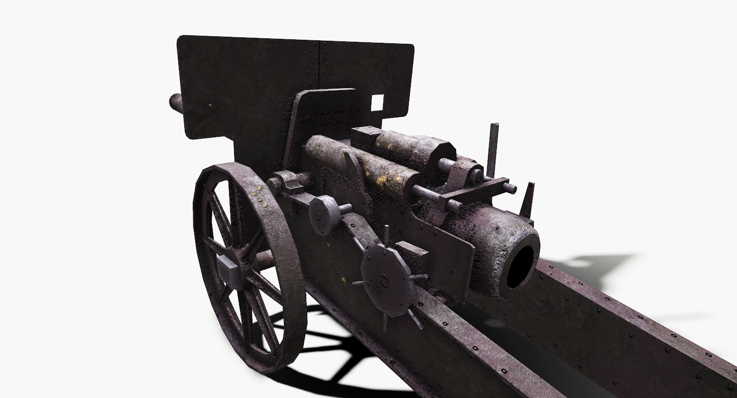 15cm feldkanone cannon ww1 3D - TurboSquid 1411481