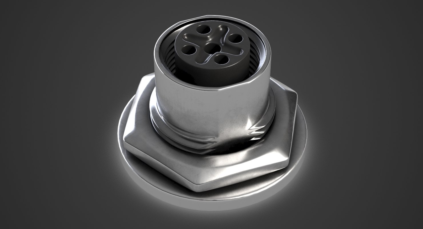 3D pin digital connector 1 - TurboSquid 1411601