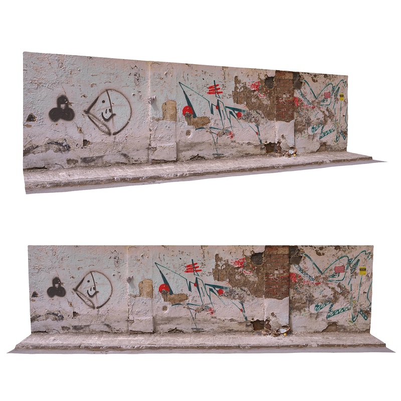 3D real scan wall model - TurboSquid 1411651